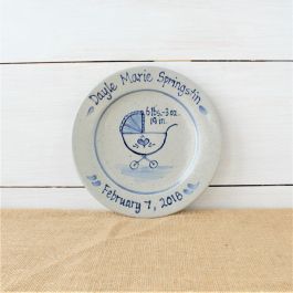 9 Birth Plate Personalized Baby Buggy Pattern