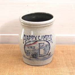 Happy Camper Utensil Jar|Rowe Pottery