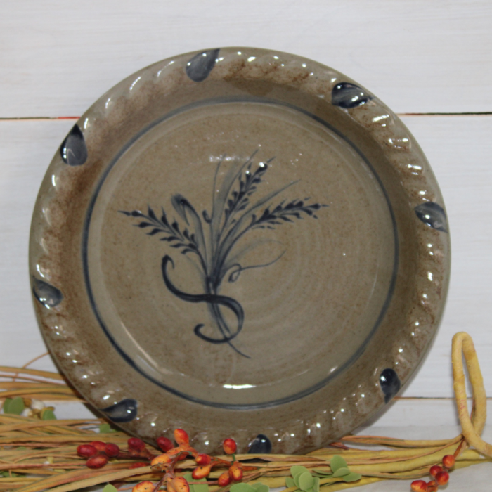 Wheat Pie Plate | Rowe Pottery